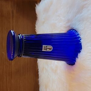 pilgrim glass | Accents | Vintage Pilgram Glass Colbalt Blue Vase ...